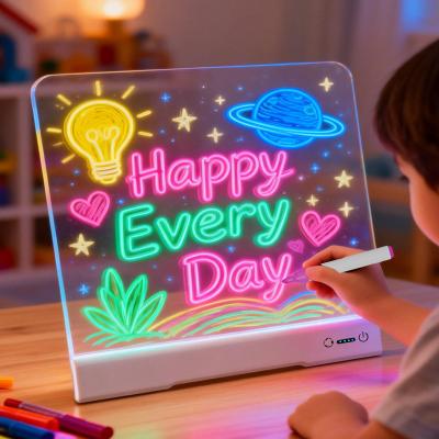 China Office Meeting Room Home Decoration Hot Sale 300*260cm Size Factory Direct Sale 7-Color 3H Charging LED Drawing Board for sale