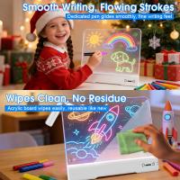 China Office Meeting Room Home Decoration Hot Sale 300*260cm Size Factory Direct Sale 7-Color 3H Charging LED Drawing Board for sale