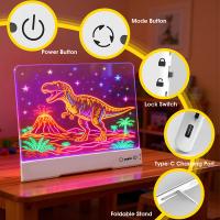 China Office Meeting Room Home Decoration Hot Sale 300*260cm Size Factory Direct Sale 7-Color 3H Charging LED Drawing Board for sale