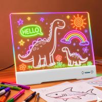 China Art Class Sketching Home Hot Sale Square Middle 1500mAh Battery Factory Direct Sale 7-Color 5V USB LED Drawing Board for sale