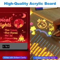 China Factory Direct Smart Home Decor Light Touch Control Color Changing Dimmable Acrylic Board LED Drawing Board for sale