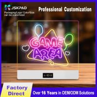 China Factory Direct Hot Sale Desk Lamp with LED Power Display Touch Dimming Warm RGB Light Portable LED Drawing Board for sale