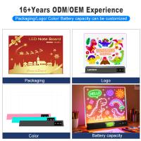 China Bestseller Square Home LED Message Board Modern Design Touch Control Anti Mistouch Lock Middle Size Colorful Lights USB Light for sale