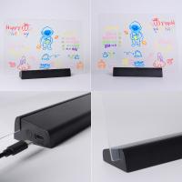 China Christmas Hot Sale Factory Direct 20x30cm Magnetic Glow Board Customizable Festive Gift LED Drawing Board for sale