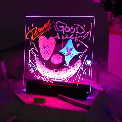 China Factory Direct 20x30cm Festive LED Light-Up Warm White Touch Control Dry Erase Board Customizable Mini Office Tool for Home Use for sale