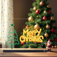 China Factory Direct Xmas Special USB Powered Rechargeable Battery Touch Control Dimmable LED Drawing Board for sale