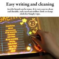 China Factory Direct Xmas Special USB Powered Rechargeable Battery Touch Control Dimmable LED Drawing Board for sale