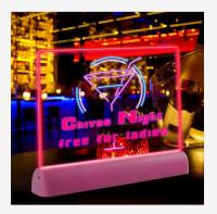 China Kids Led Light Magic Drawing Pad Glow in Dark Drawing Board Learning Tool for Kids for sale