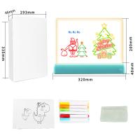 China Factory Direct Hot Sale 3D Magic Drawing Board Glow Painting Pad Early Educational Kids Gift Art Sketch Glow Light Drawing Board for sale