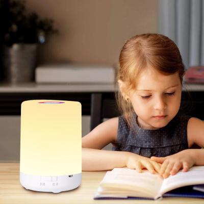 China Popular 3 Colors Stepless Dimming Modern Desk Lamp With Touch Base for Home LED Wireless Charging Night Light for sale