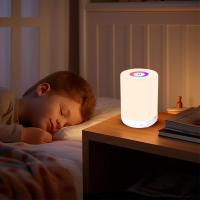 China Manufacturer Hot Sale 3 Color Dimmable Touch Sensor Table Lamp USB Powered LED Wireless Charging Night Light for sale