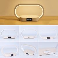 China Factory Direct Hot Sale Smart Night Light Desk Lamp Touch Control USB Port Wireless Charging Bedside Bedroom Lamp for sale