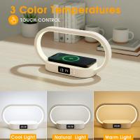 China Factory Direct Hot Sale Smart Night Light Desk Lamp Touch Control USB Port Wireless Charging Bedside Bedroom Lamp for sale