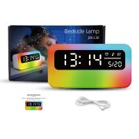 China Wholesale 6W USB C RGB Mood Light BT Speaker Alarm Clock Bedside Lamp for sale