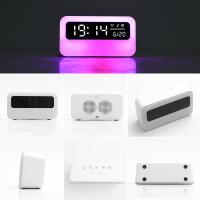 China Wholesale 6W USB C RGB Mood Light BT Speaker Alarm Clock Bedside Lamp for sale