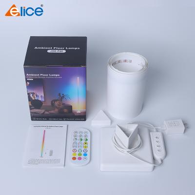 China Smart Standing Light RGB Dimmable Modern Decorative Led Corner Lighting Home Office Living Room RGB Floor Lamps for sale