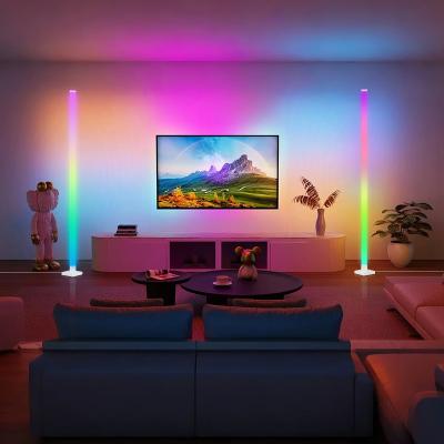 China Smart Standing Light RGB Dimmable Modern Decorative Led Corner Lighting Home Office Living Room RGB Floor Lamps for sale