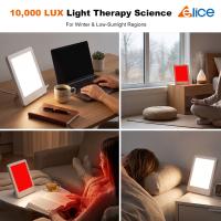 China Nordic Winter Sun Supplement Adjustable Color Temp Eye Safe Portable LED Sad Lamp Therapy Home Use 5-Level Dimming for sale