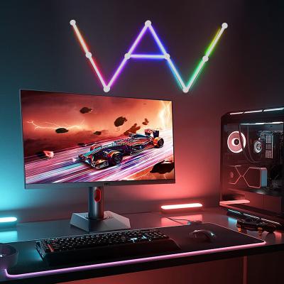 China Music Sync Smart RGB Wall Lights for Decor Ambient Indoor Rgbic LED Lights Gaming Room TV Smart Light for sale