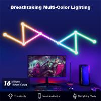 China New Arrival RGB LED Wall Light Whole Sale Sound Control Gaming Wall Light for Home for Living Room Decoration for sale