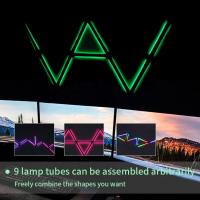 China Factory Costom Modern Style Voice Control Smart Indoor Home Lighting Wall Music Lights Smart Adjustable Lamp for sale