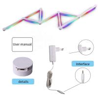 China Factory Costom Modern Style Voice Control Smart Indoor Home Lighting Wall Music Lights Smart Adjustable Lamp for sale
