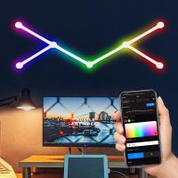China Intelligent Control Music Recognition Led Rhythm Lights Custom 6 Bars DIY Design bar Party Led Neon Lights for sale