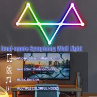 China DIY Decorative Lighting Custom logo Intelligent Modern Indoor Household Wall Lights Led Game Atmosphere Lights for sale