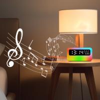 China Factory Custom Sunrise Alarm Clock Rechargeable Bedside RGB Table Smart LED Night Lamp Lights for Bedroom Living Room for sale