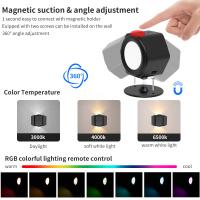 China JSK Remote Control Indoor Wall Light Battery Powered Wireless Night Light Smart 360 Magnetic Ball RGB Decor Wall Lamp for Home for sale
