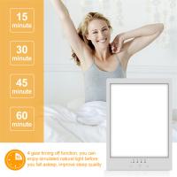 China LED Therapy Light 10000Lux Bright White UV Free Timer Touch Control ABS Body Modern for Home Office Mood Healing for Bedroom for sale