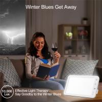 China Top Selling 10000 Lux Warm White LED Light Anti-Depression & SAD Therapy Lamp for Affective Disorder Cure Phototherapy Sun Light for sale