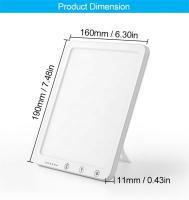 China Portable 10000Lux UV Free LED Phototherapy Lamp New Design for Therapy Insomnia Treatment for Home Medical Use Daylight Sad Lamp for sale