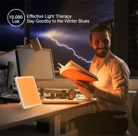 China Portable 10000Lux UV Free LED Phototherapy Lamp New Design for Therapy Insomnia Treatment for Home Medical Use Daylight Sad Lamp for sale