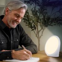 China Adjustable Dimming Sunlight Mood Depression Daylight Lamp 10000lux LED SAD Lamp Timing Function 3 Color Temperature Adjustment for sale