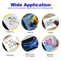 China Factory Direct Hot Sale Ultra Slim Light Pad Stepless Dimming Tracing Animation Design Christmas Gift LED Drawing Board 1 Year for sale