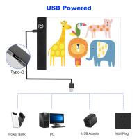 China Elice JSK-A5-1 UltraThin 35mm Large Active Area 12 Micro-USB Port 3-Level Touch Dimming White LED Drawing Board 1 Year Warranty for sale