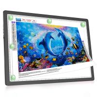 China Factory Direct A2 Creative Plastic LED Drawing Board Activity Toy Kids Learning Tool Even Illumination Light Pad for sale
