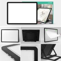 China A3 LED Light Drawing Board Pad 352mm Large Size 6 Brightness Levels Adjustable Stand Professional Use for Architects for sale