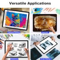 China A3 LED Light Drawing Board Pad 352mm Large Size 6 Brightness Levels Adjustable Stand Professional Use for Architects for sale