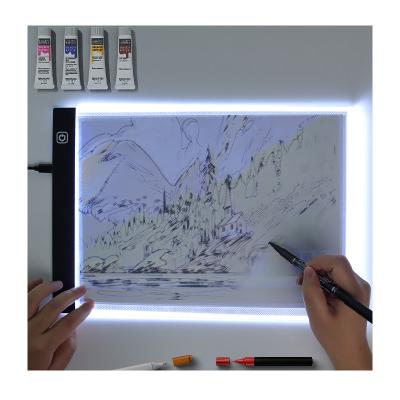 China Professional Portable A4 Tracing Board with LED Light Box Simple Drawing Copying Pad for Kids for Diamond Painting 1-Year for sale