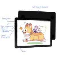 China Ultra-Thin 6 Level Stepless Dimmable LED Light Pad High Brightness A3 A4 Drawing Light Board Tracing Table Sketching Tool for sale