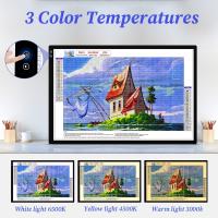 China Private Label Ultra-Thin 6-Bright Illuminated LED Drawing Board Simple Animation Copying Writing Boards Made of Plastic for sale