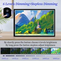 China Private Label Ultra-Thin 6-Bright Illuminated LED Drawing Board Simple Animation Copying Writing Boards Made of Plastic for sale