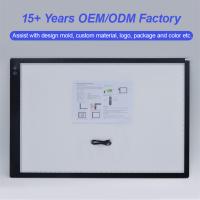 China Private Label Ultra-Thin 6-Bright Illuminated LED Drawing Board Simple Animation Copying Writing Boards Made of Plastic for sale