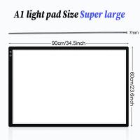 China Private Label Ultra-Thin 6-Bright Illuminated LED Drawing Board Simple Animation Copying Writing Boards Made of Plastic for sale