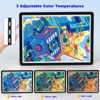 China A3 LED Tracing Pad Rechargeable 4000mA Battery 6 Dimming Modes Eye Protection Drawing Board CE FCC ROHS Certified Customizable for sale
