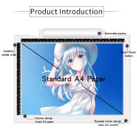 China Dimmable Table Learning Trace Cheap Ultra Slim Battery Charger Copying Rechargeable Board Led Tracing Light Pad for sale