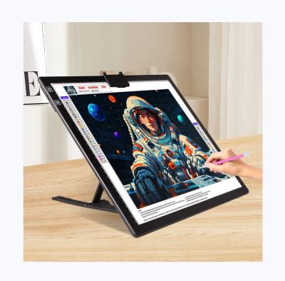 China Ultra Slim Dimmable Trace LED Light Pad Rechargeable Battery A3 Drawing Board Portable with Certificate EN71 Packaged in Box for sale