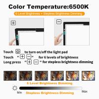 China Sketching Diamond Painting Portable Simple Ultra-Thin Animation Trace Wireless Charging Tracing Board Led Tracing Light Pad for sale